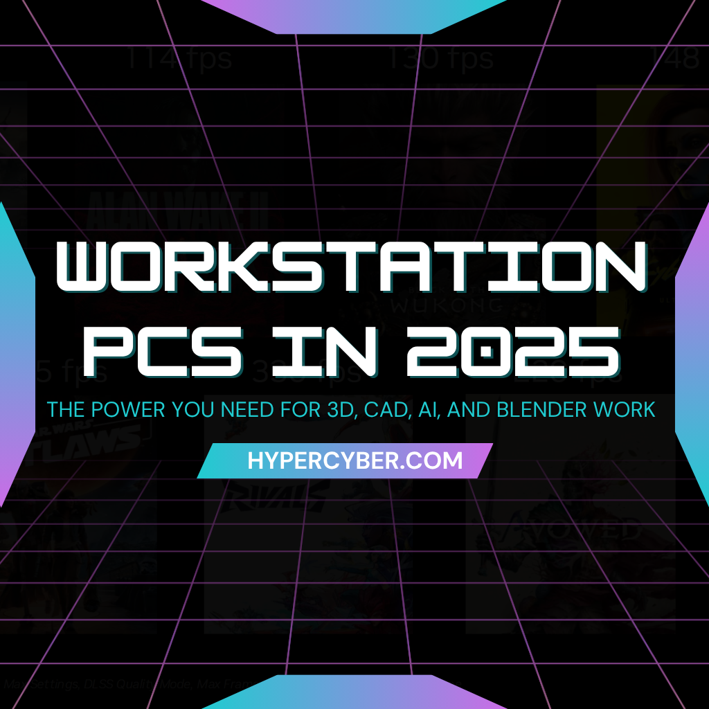 Workstation PCs in 2025 — The Power You Need for 3D, CAD, AI, and Blender Work | HyperCyber