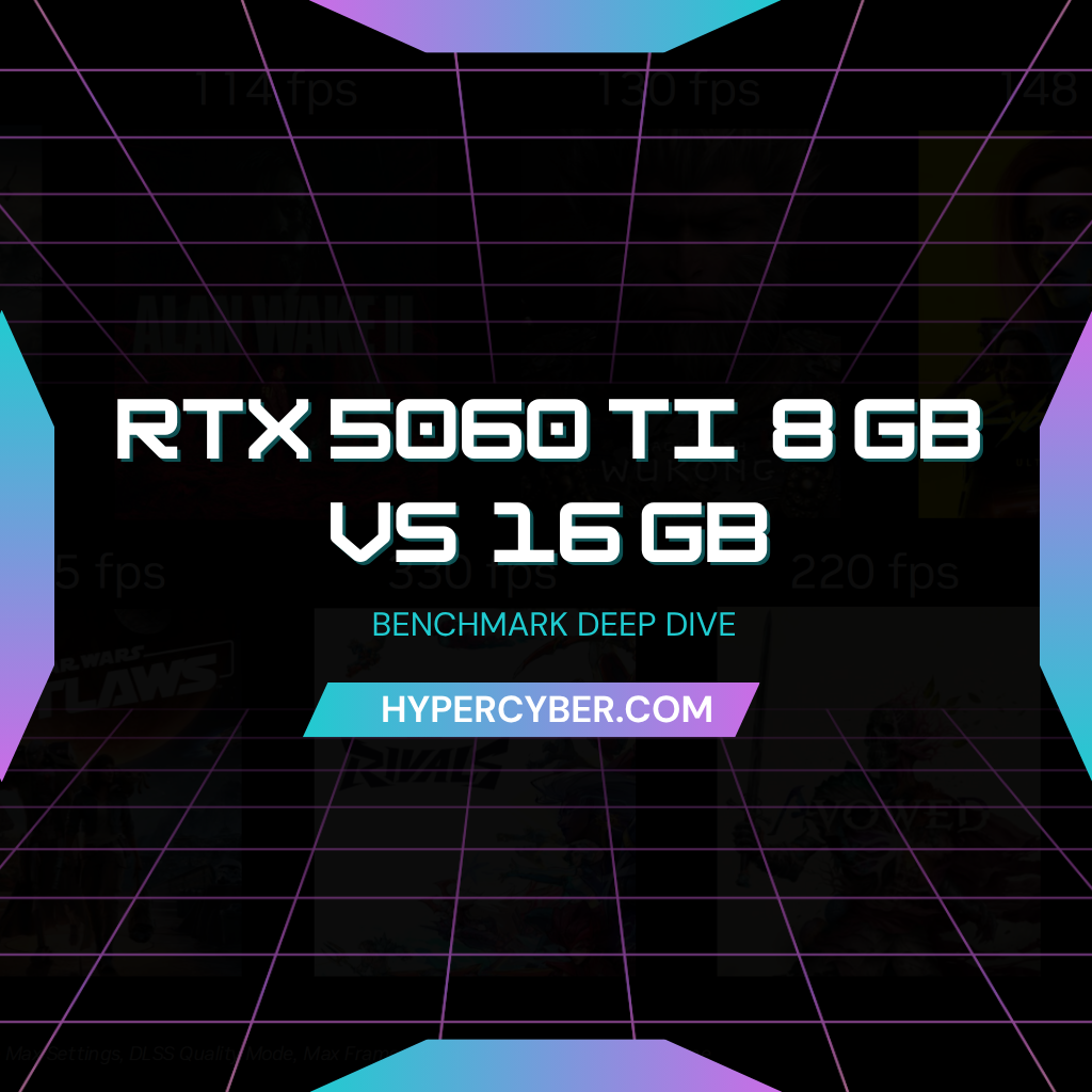 RTX 5060 Ti 8 GB vs 16 GB Benchmarks: How Much Does VRAM Matter ...