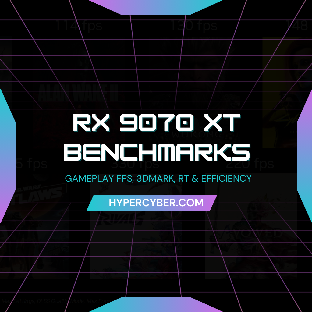 RX 9070 XT Benchmarks: Gameplay FPS, 3DMark, RT & Efficiency | HyperCyber