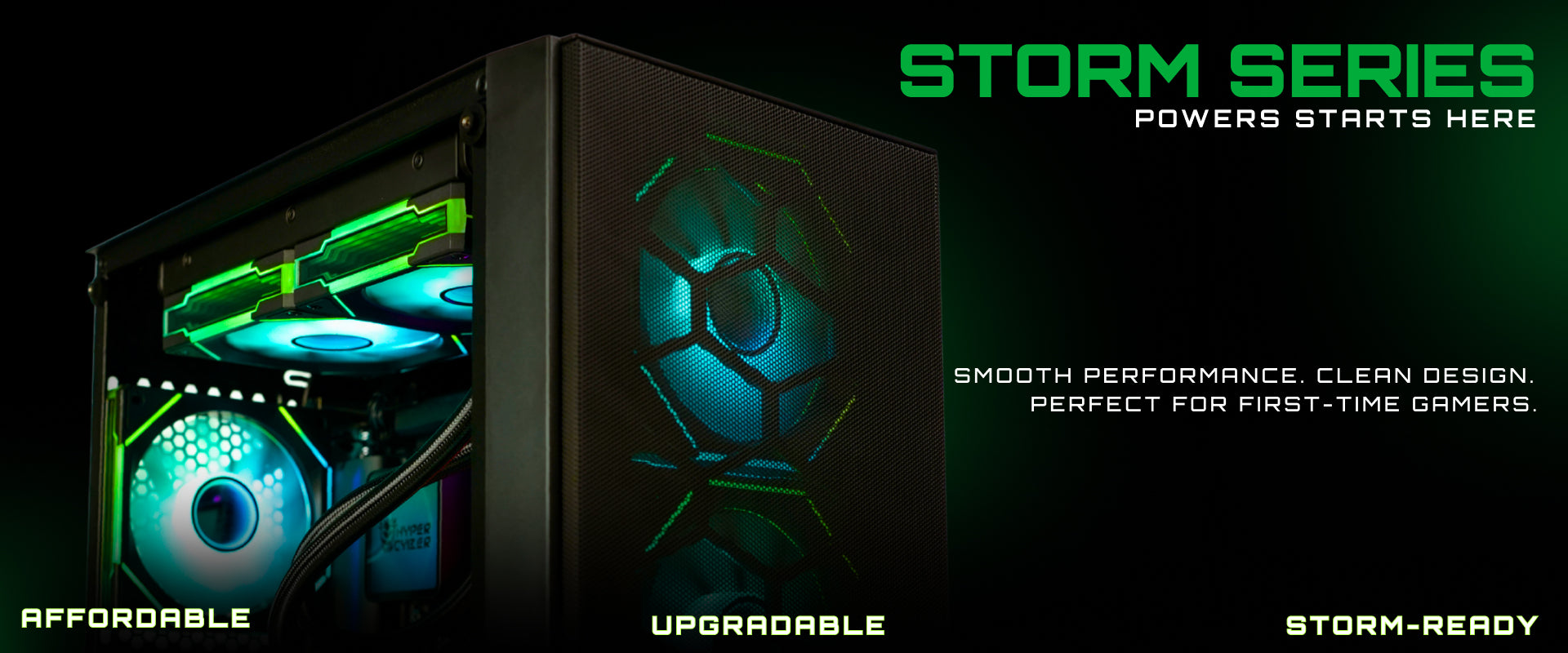 Affordable 1080p FHD Gaming PCs – Hyper Cyber Storm Series